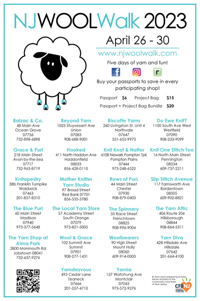 2023 NJ Wool Walk - Passport, Limited Edition Project Bag, and Purple ...